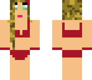 cute girl in bikini | Minecraft Skin