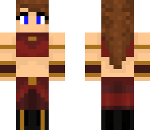Female Firebender 2 | Minecraft Skin