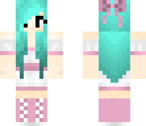 Cute Blue girl | Minecraft Skin