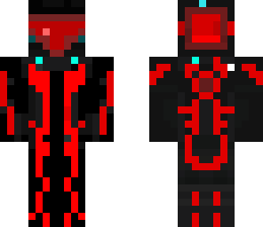red tron | Minecraft Skin