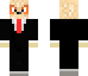Arcanine in a suit and sun glasses | Minecraft Skin