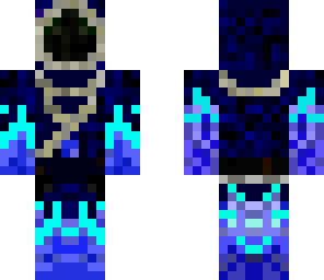 Blue Fire Mage | Minecraft Skin