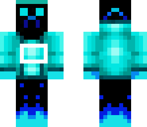 tech blue cool | Minecraft Skin