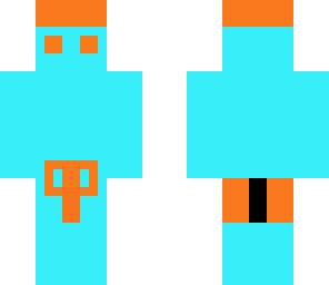 orange and blue | Minecraft Skin