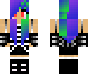 girl emo bedrock | Minecraft Skins