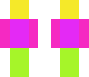 multiy coloured cube guy | Minecraft Skin