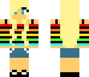 menina arco-iris | Minecraft Skin