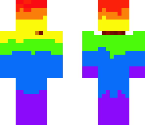 Rainbw Popsicle | Minecraft Skin