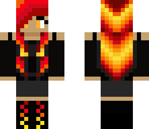 lava girl | Minecraft Skin