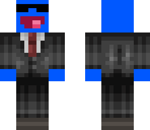 blue epic face | Minecraft Skin