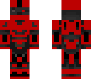red hi-tech soldier | Minecraft Skin