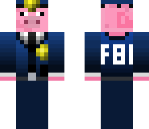 Special agent piggy fixed | Minecraft Skin