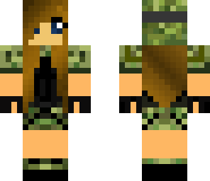 Army Girl | Minecraft Skin