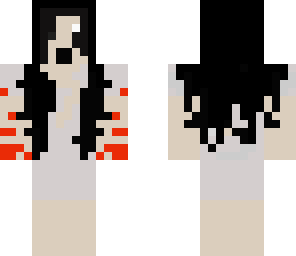 the grudge edited | Minecraft Skin