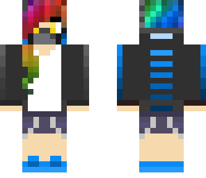 awesome gas mask girl | Minecraft Skin