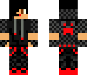 Skiller with Headset Red | Minecraft Skin