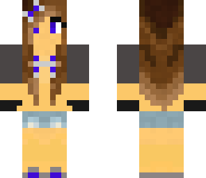 Kute Girl with gloves | Minecraft Skin