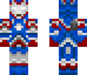 Iron Patriot - details | Minecraft Skin