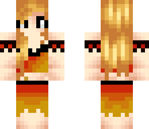 fire cool slave dress | Minecraft Skins