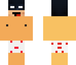 Derpy Batman in Underwear | Minecraft Skin