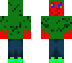 Red Slime dude in jacket | Minecraft Skin