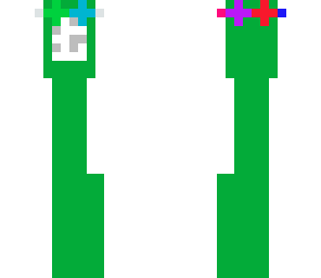 Toothbrush with flower crown | Minecraft Skin