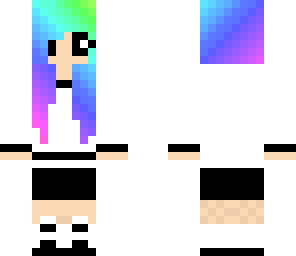 rainbow chicka | Minecraft Skin