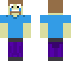 Steve who crying | Minecraft Skin