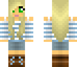 rubia ojos verdes | Minecraft Skin