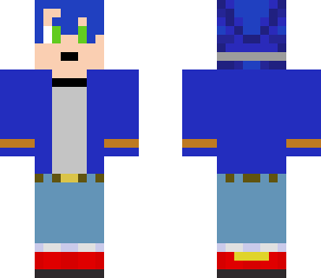 sonic the hedgehog human | Minecraft Skins