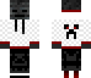 wither skeleton in hoodie | Minecraft Skin