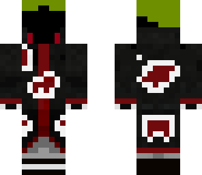edo black zetsu akatsuki | Minecraft Skin