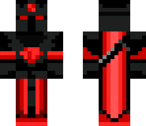 Dark red Knight | Minecraft Skin