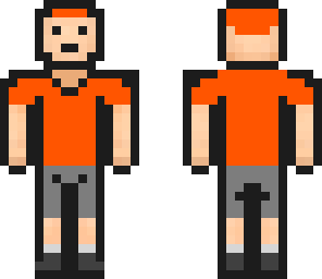 Ginger pixel guy | Minecraft Skin