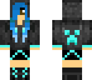 Badass creeper girl | Minecraft Skin