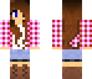 edited cute farm girl | Minecraft Skin