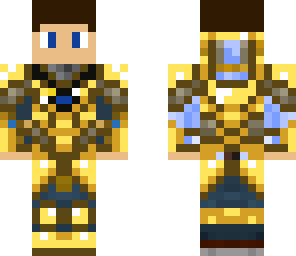 Gold Armor King with Hoodie | Minecraft Skin