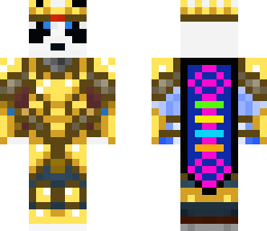 FInal Panda King with Cape | Minecraft Skin