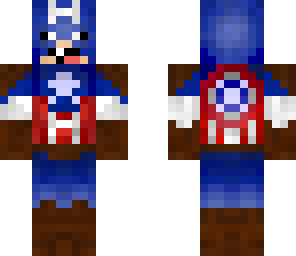 derpy captain america | Minecraft Skin
