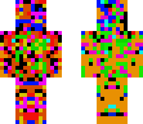 crazy wacky paint skin | Minecraft Skin