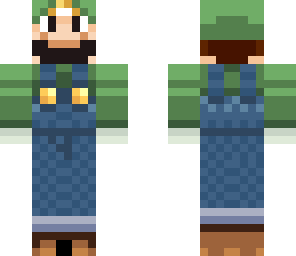 Hatless Luigi | Minecraft Skin