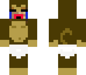 Crying diaper monkey | Minecraft Skin