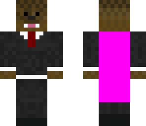 Fluffy with pink cape | Minecraft Skin