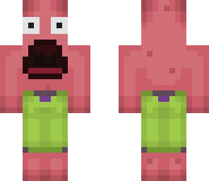FIXED Surprised Patrick | Minecraft Skin