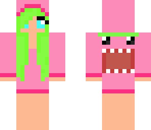 Pink Domo-girl | Minecraft Skin