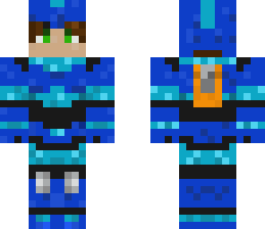 megaman volnutt with helmat | Minecraft Skin