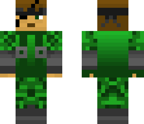 Snake camouflage grass MGS3 | Minecraft Skin