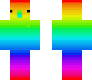 Rainbow villager | Minecraft Skin
