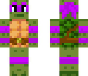 Donnie with his staff | Minecraft Skin