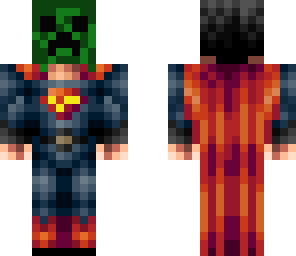 creeper superman deformado | Minecraft Skin
